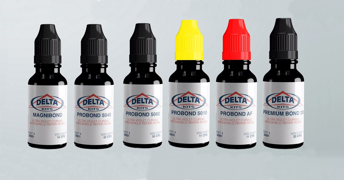 Windscreen Repair Resins - Rock Chip & Small Crack Repair - Delta Kits